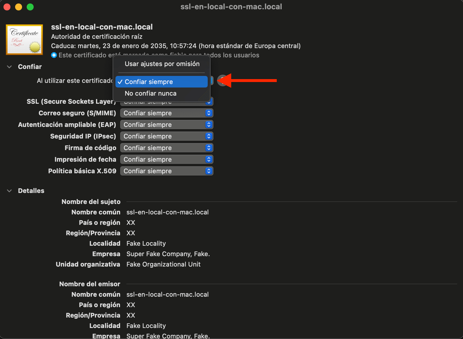 Configurar el certificado de Seguridad SSL en Local WP